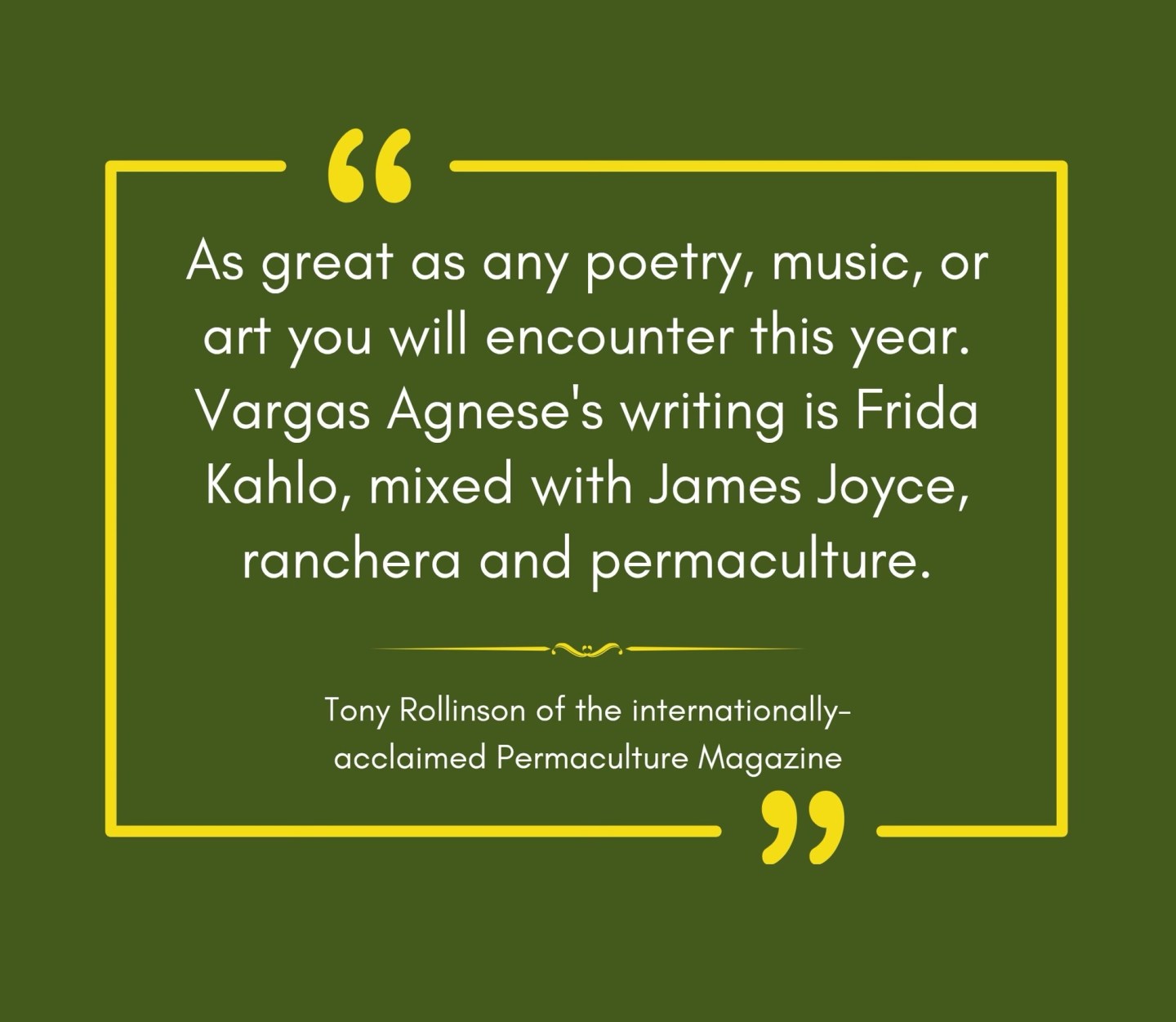 With much gratitude to Tony Rollinson of Permaculture Magazine for this ...